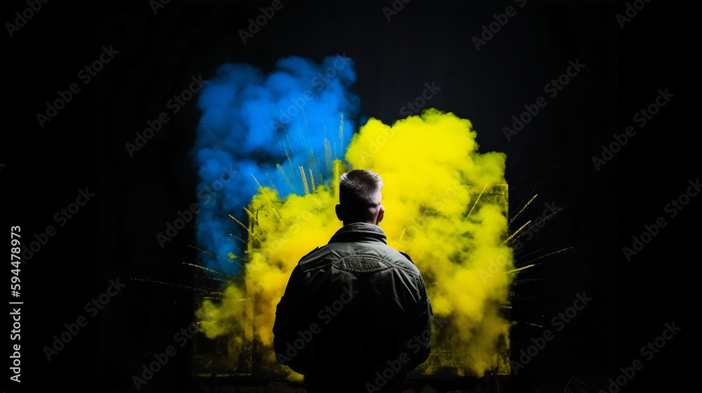 Defender of Ukraine: A Brave Soldier Standing Proudly with the ...