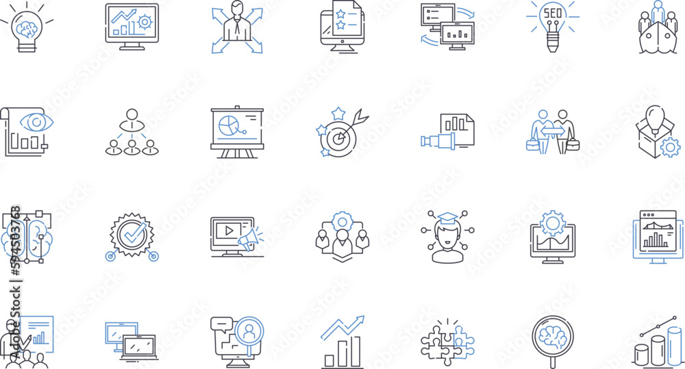 Risk assessment line icons collection. Hazard, Probability ...
