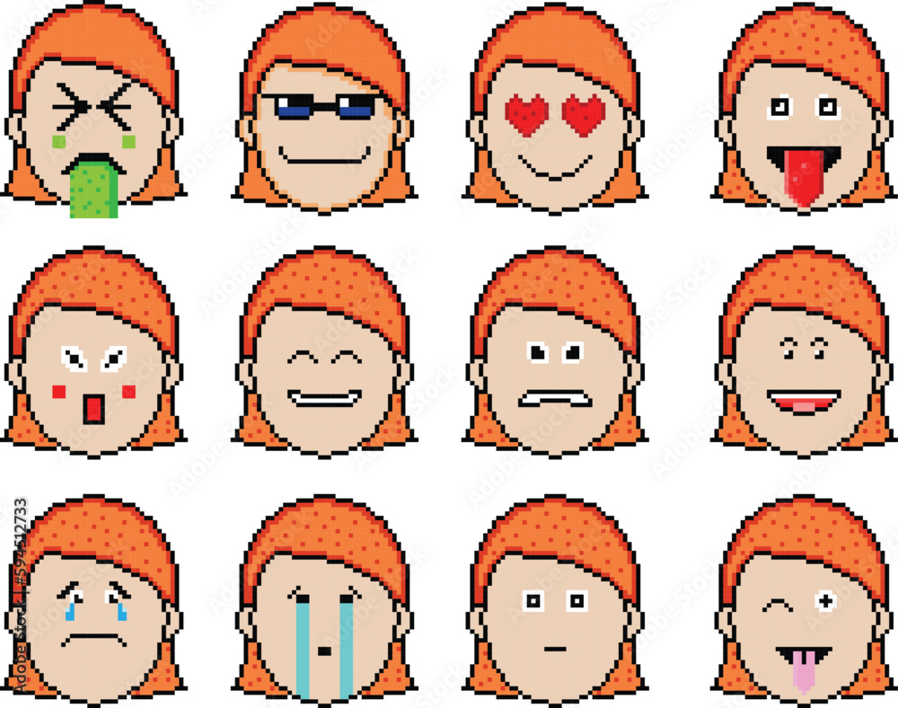 Pixel Art Of Emoji Design Express Yourself With Pixel Art Emoji Designs A Playful Twist On