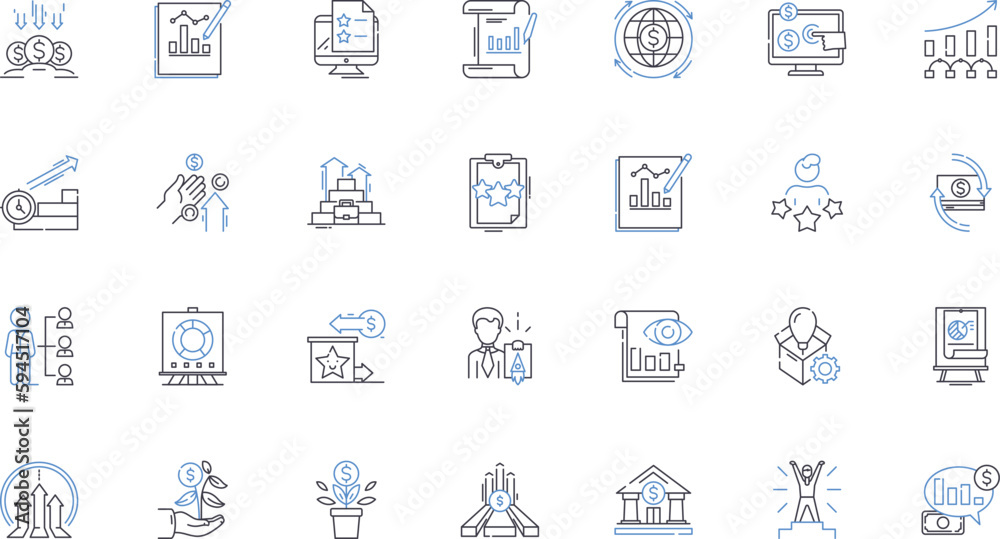 Industrial investigation line icons collection. Manufacturing, Safety ...