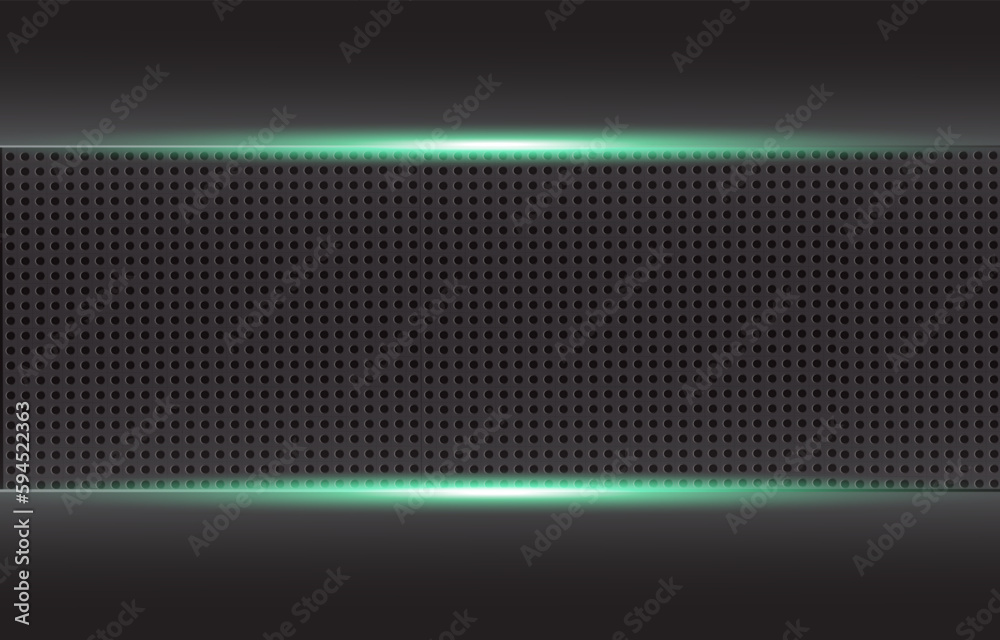 Abstract template technology style metallic texture with green color ...