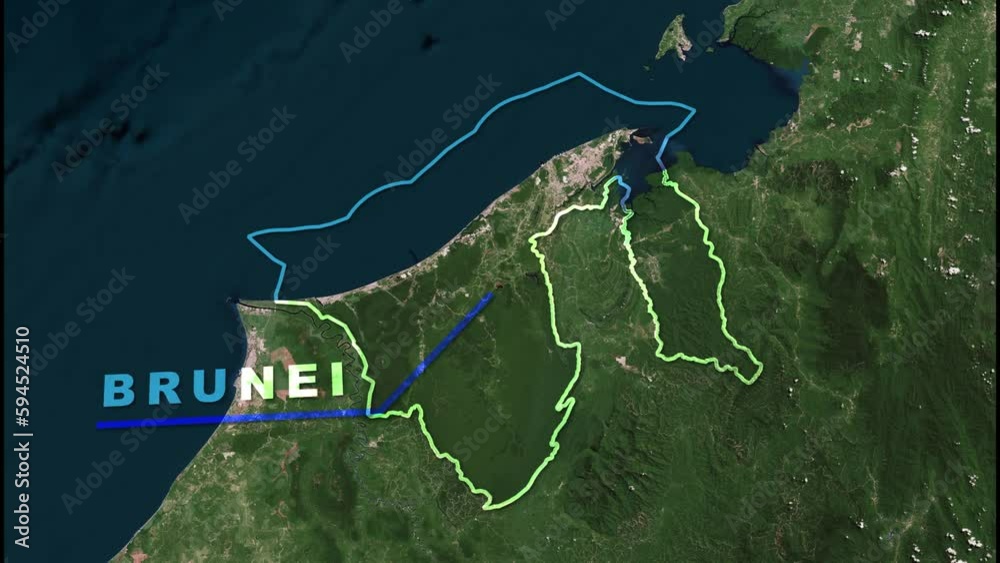 Brunei map geography