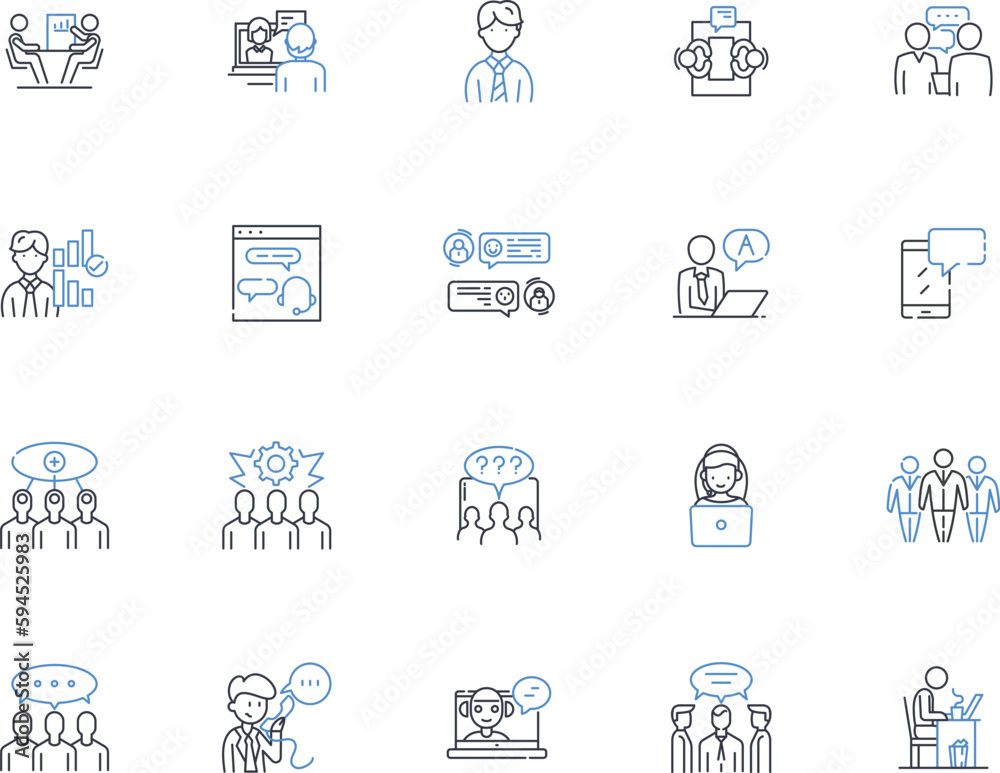 Users line icons collection. Customers, Clients, Visitors, Subscribers ... Users line icons collection. Customers, Clients, Visitors, Subscribers ...