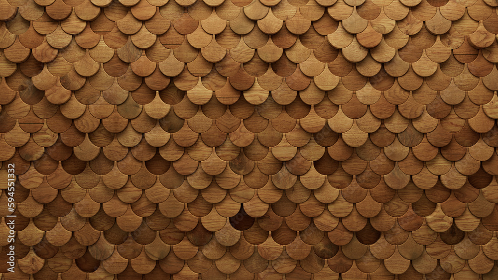 Wood Tiles arranged to create a 3D wall. Natural, Timber Background ...