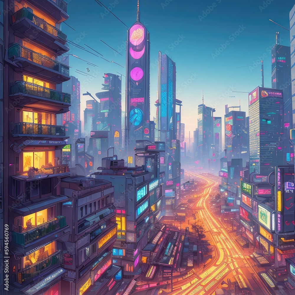 Abstract Landscapes of a Future World - a landscape filled with ...