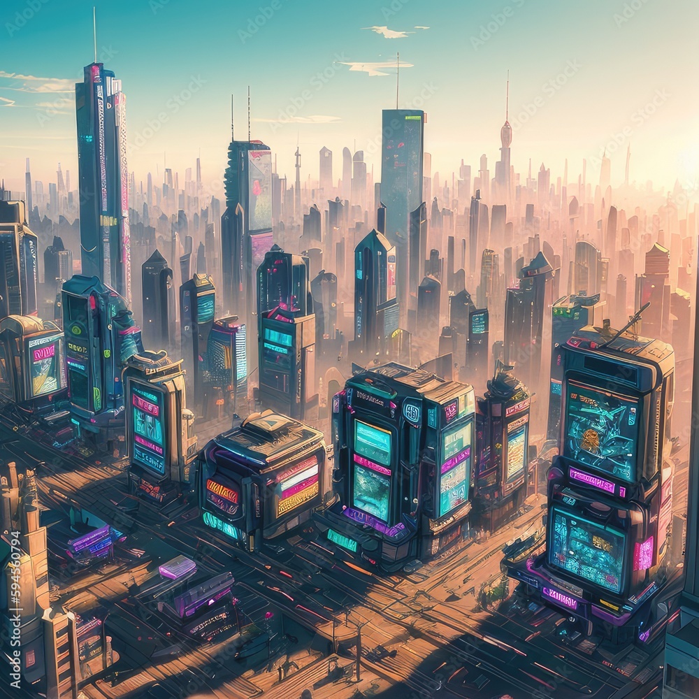 Abstract Landscapes of a Future World - a landscape filled with ...