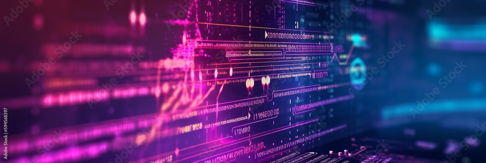 Abstract background of Cyber, Tech system. Technologies software design. Data analytics, Big ...