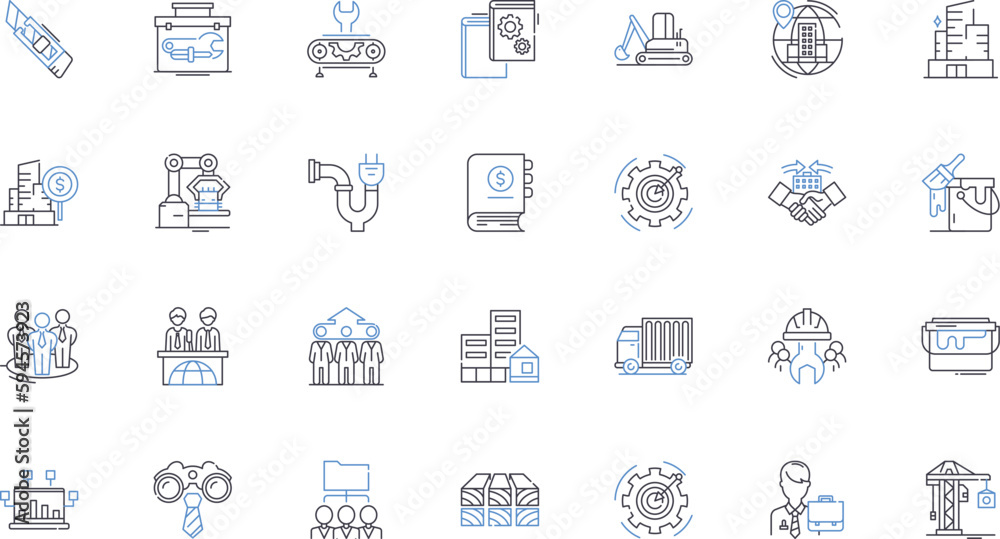 Grafika wektorowa Stock: Human development line icons collection ...