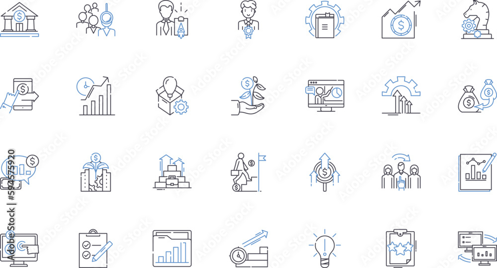 Capability line icons collection. Aptitude, Expertise, Proficiency ...
