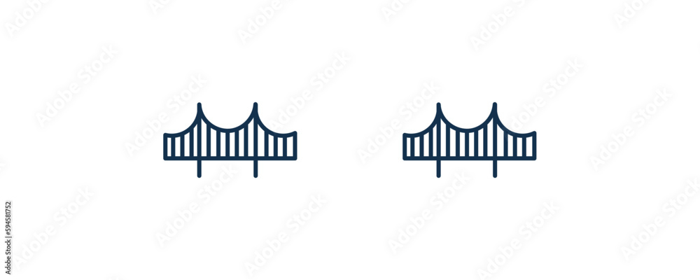 bridge outline icon. Outline and filled bridge outline icon from user ...