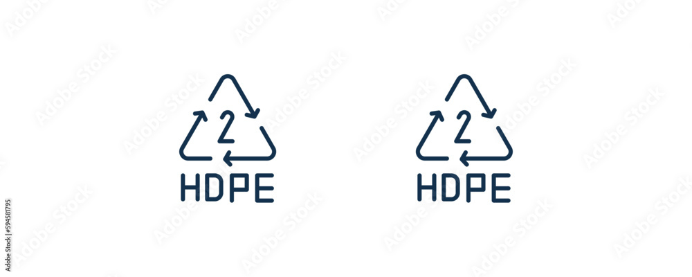 hdpe 2 icon. Outline and filled hdpe 2 icon from user interface ...