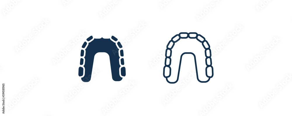 maxilla icon. Outline and filled maxilla icon from dental health ...