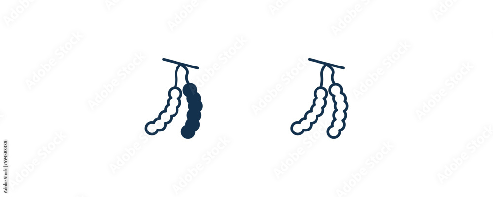 tamarind icon. Outline and filled tamarind icon from vegetables and ...
