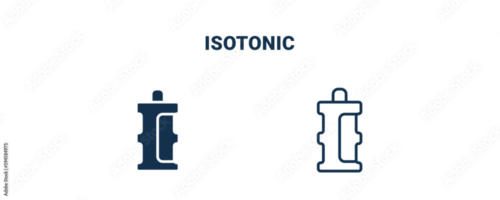 isotonic icon. Outline and filled isotonic icon from Fitness and Gym ...