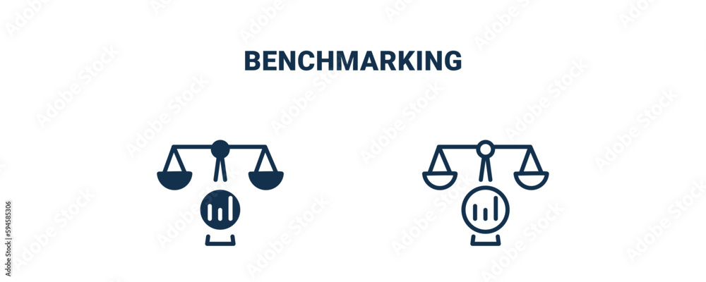 benchmarking icon. Outline and filled benchmarking icon from Human ... benchmarking icon. Outline and filled benchmarking icon from Human ...