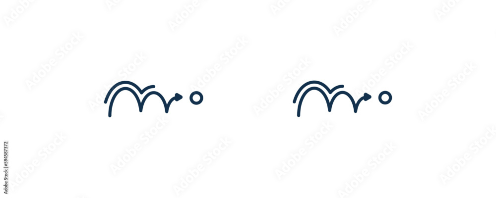 motion icon. Outline and filled motion icon from artificial ...