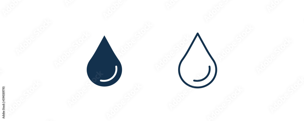 blood icon. Outline and filled blood icon from health and medical ...