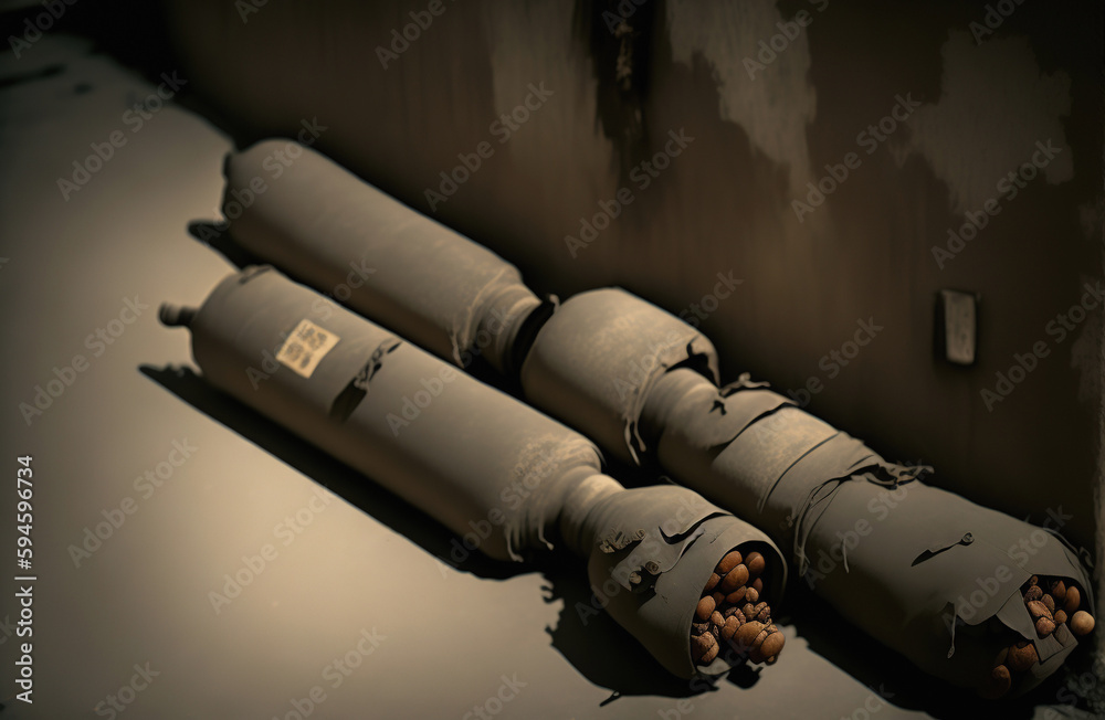 A chilling glimpse of a dystopian scenario: unexploded bombs lie ...