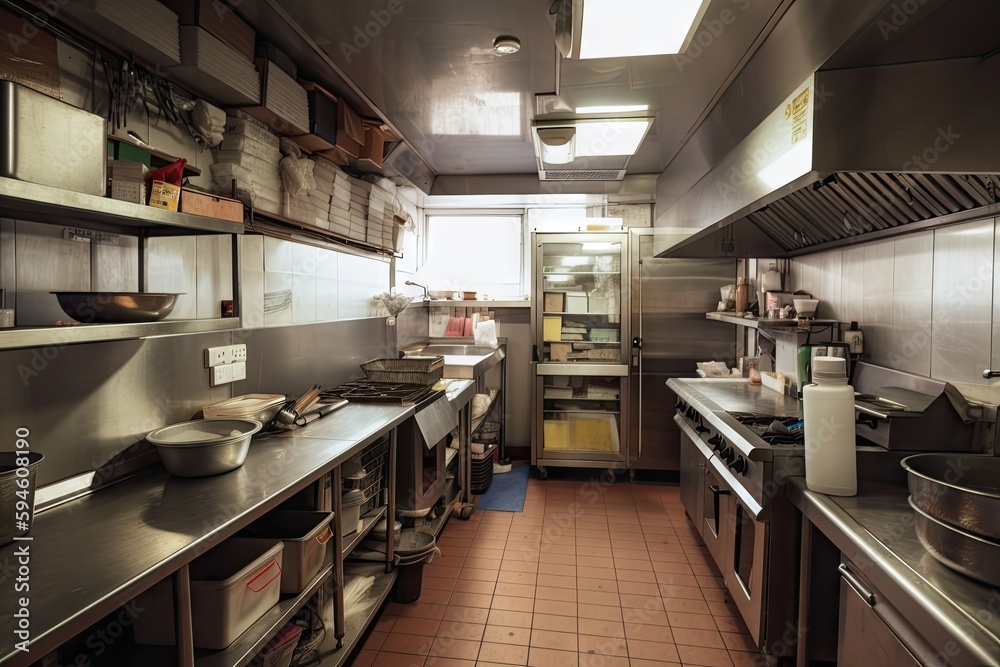small restaurant, with visible hygiene standards and food safety ...