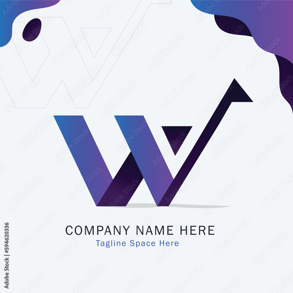 Professional WA Logo in entwined form to create a perfectly modern ...