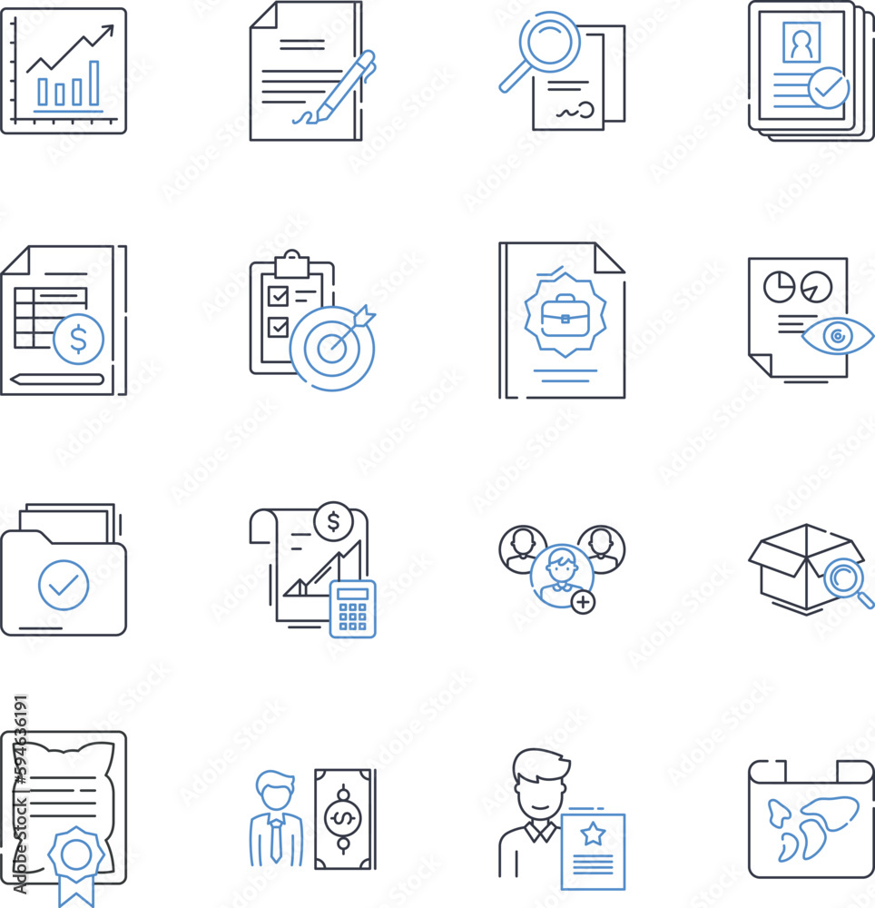 Information analysis line icons collection. Analytics, Data, Insights ... Information analysis line icons collection. Analytics, Data, Insights ...