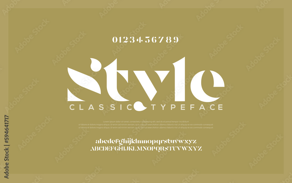 Future luxury alphabet font. Typography urban style fonts for fashion ...