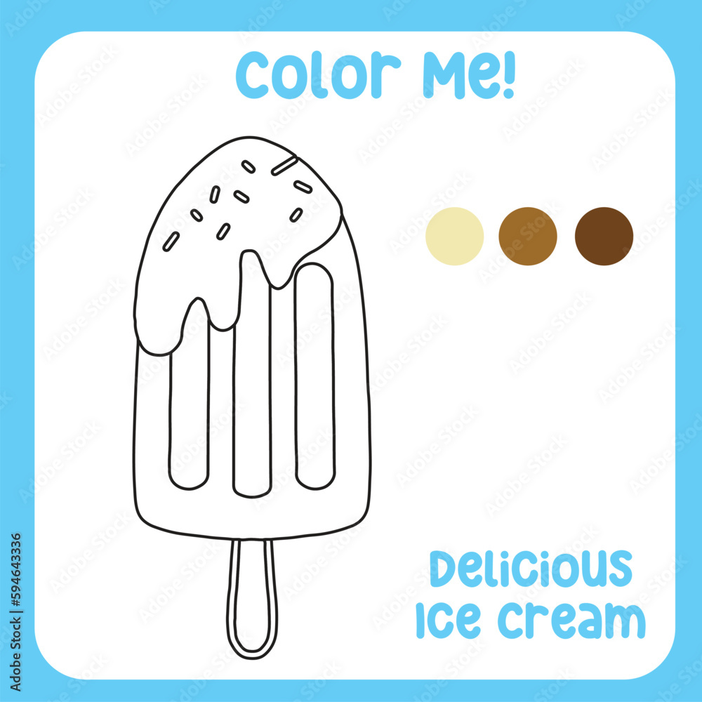 Coloring activity for children. Educational coloring worksheet ...