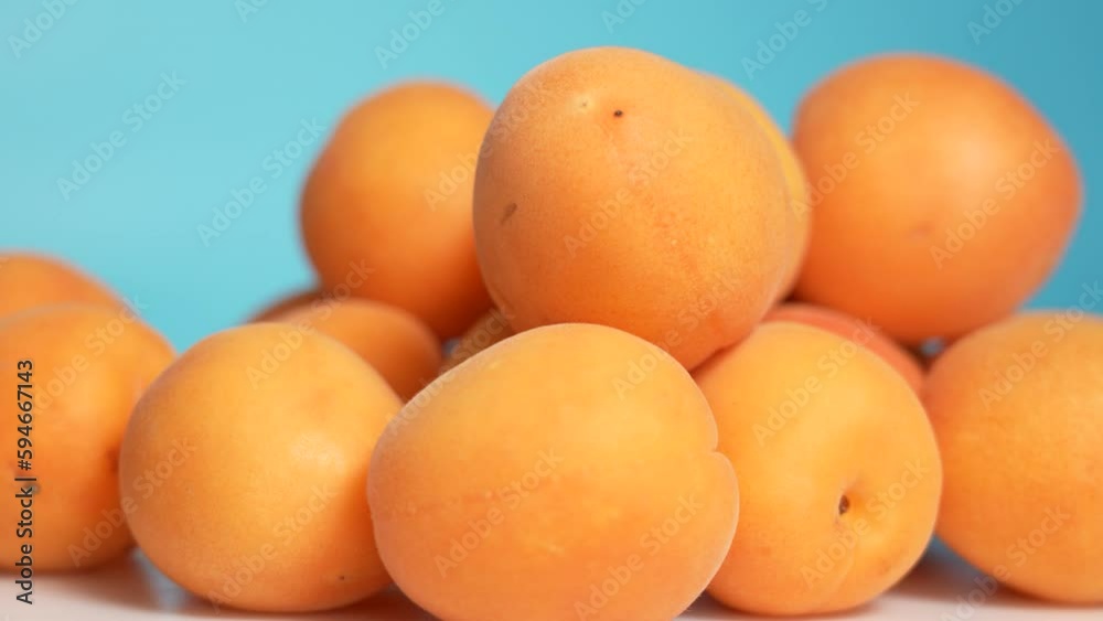 Close up view 4k stock video footage of female hand taking fresh riped ...