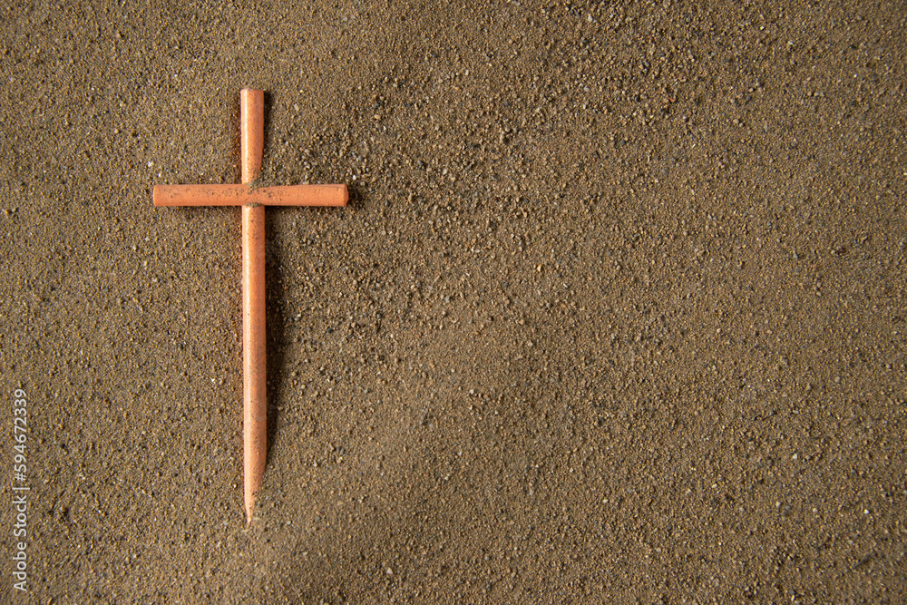 stick cross on the sand death funeral israel palestine war warriors ...