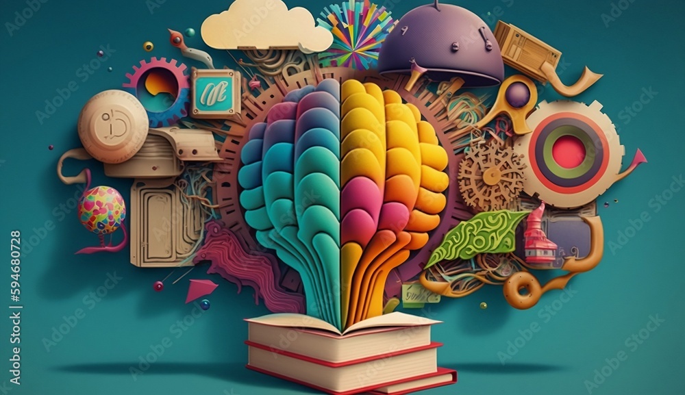 knowledge education concept art Stock Illustration | Adobe Stock