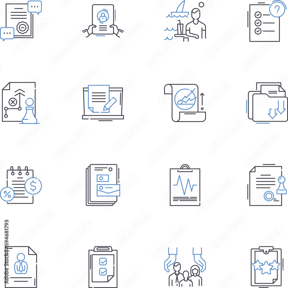Coverage line icons collection. Insurance, Shield, Protection, Umbrella ...