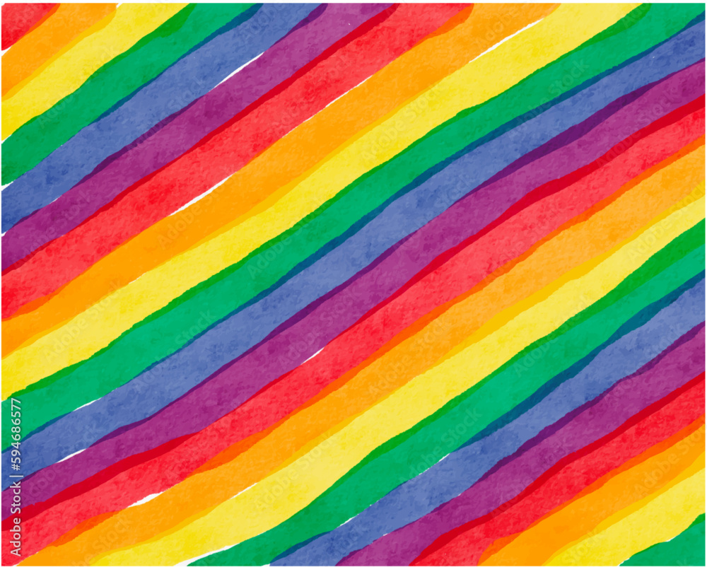 Rainbow flag watercolor background.LGBT Pride month texture concept ...