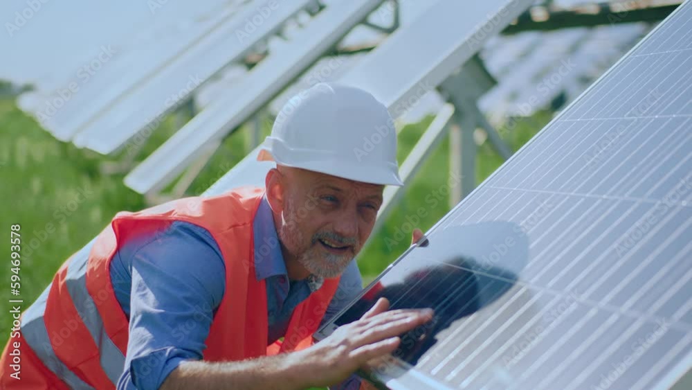 Vidéo Stock Concept of green energy renewable energy ecological ...