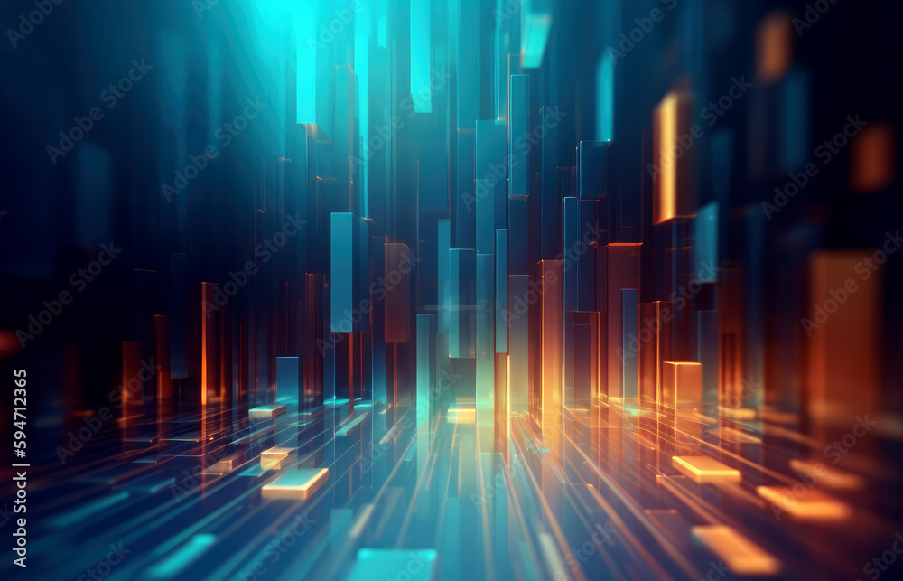 Ultra futurist tech abstract background. Generative AI Stock ...