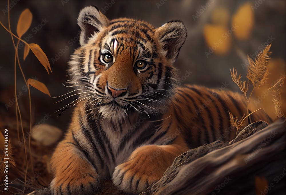 Beautiful photo Javan tiger concept, contemporary natural and mood ...