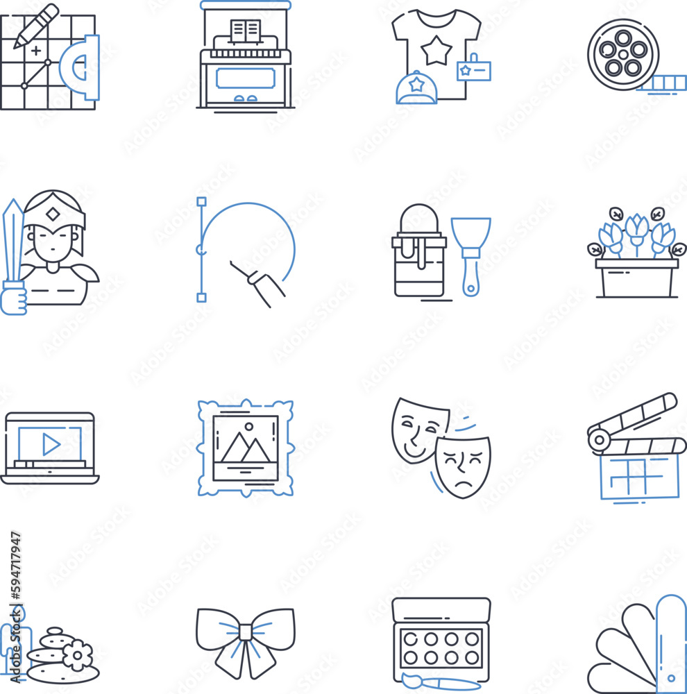 Vetor de Iterative process line icons collection. Iteration, Feedback ... Vetor de Iterative process line icons collection. Iteration, Feedback ...