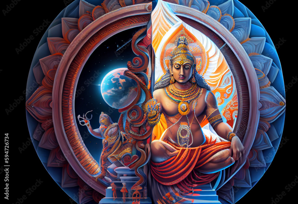 Major gods and goddesses of ancient Indian religions including Hinduism ...