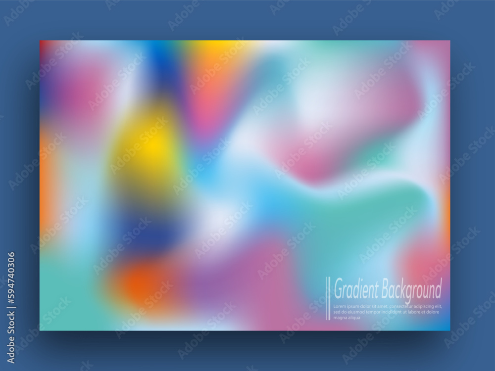 Gradient background, color blur. Template for interior, prints ...