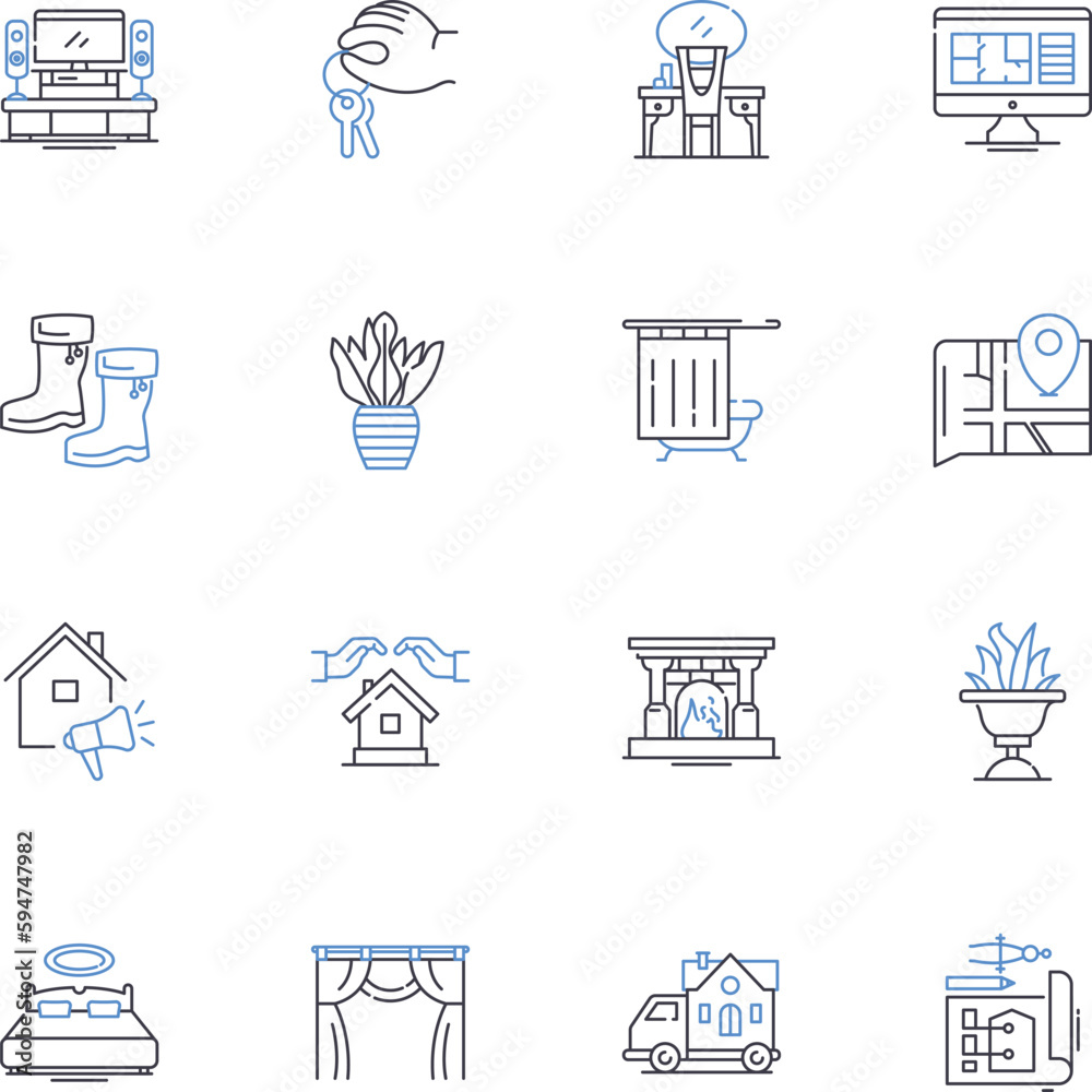 Reimagining line icons collection. Innovation, Renovation ...