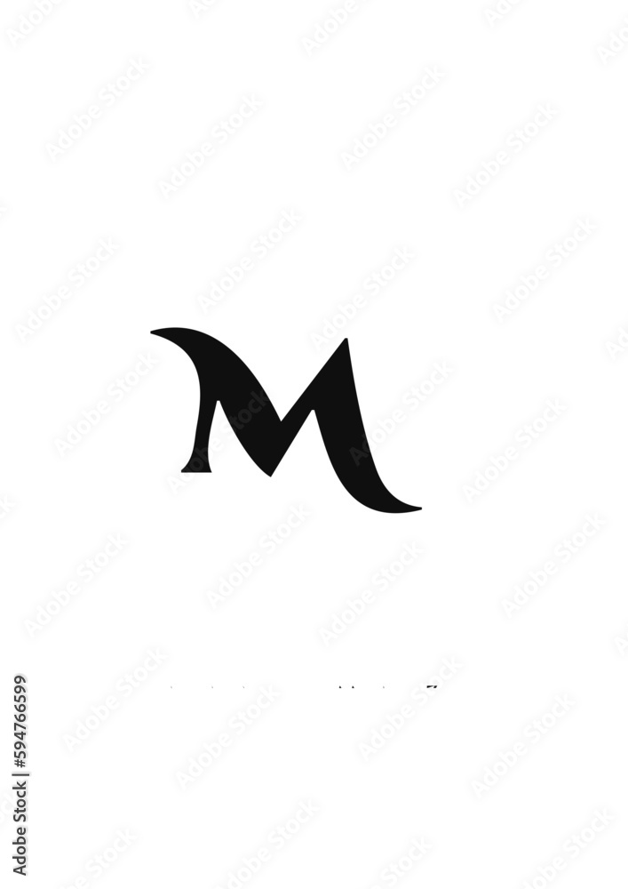 letra M vector icon diseño grafico Stock Vector | Adobe Stock