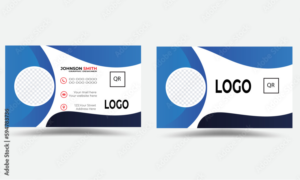 double sided Corporate Business presentation Visiting card vector ...