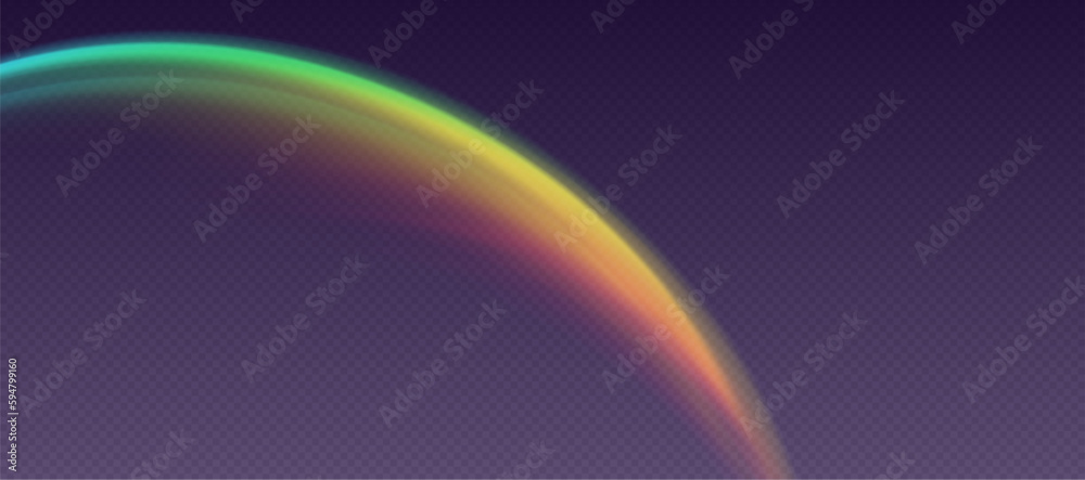 Rainbow refraction overlay, leak flare, prism light effect, rainbow ...