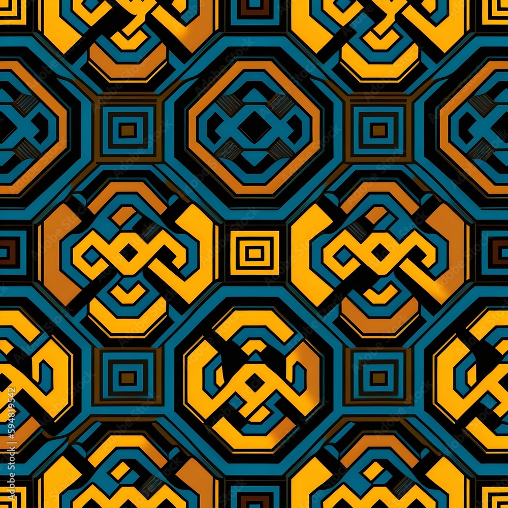 Vlisco Fabric kuba pattern geometric Kuba patterns from the congo ...