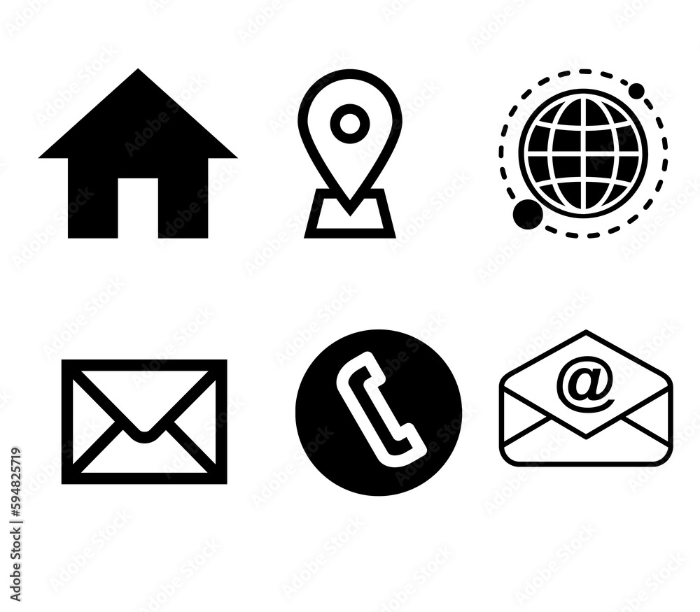 e mail icon set Web icon set. Website set icon vector. for computer and ...
