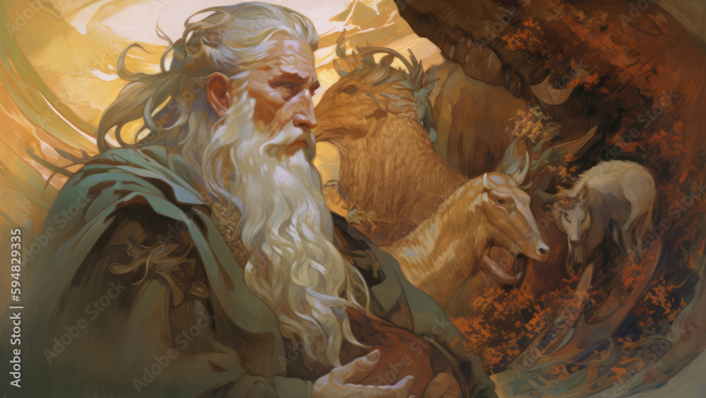 Myths, gods, legends, backgrounds, games, digital illustrations, AI ...