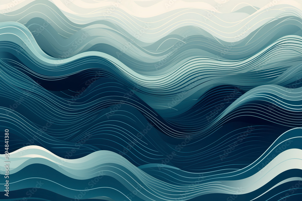 Abstract soft blue and white paper cut template effect for background ...