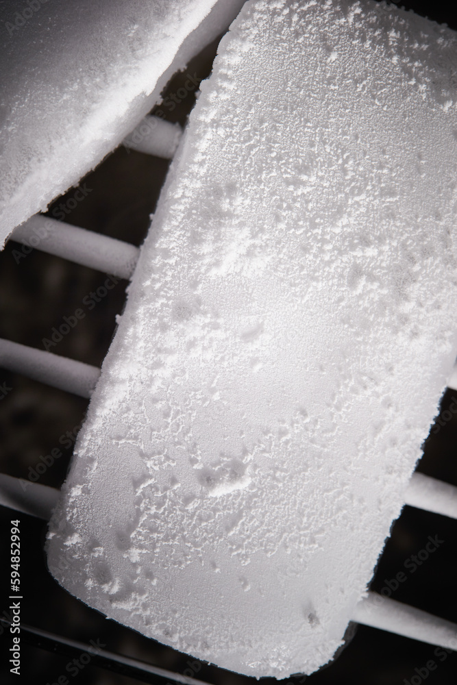 Dry ice, water vapor smoke on black background Stock Photo | Adobe Stock