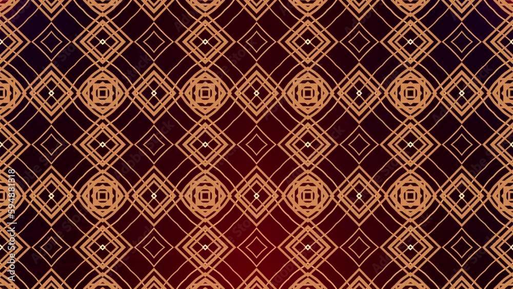 Mosaic style background. Animated lace patterns. Square and rhombus ...