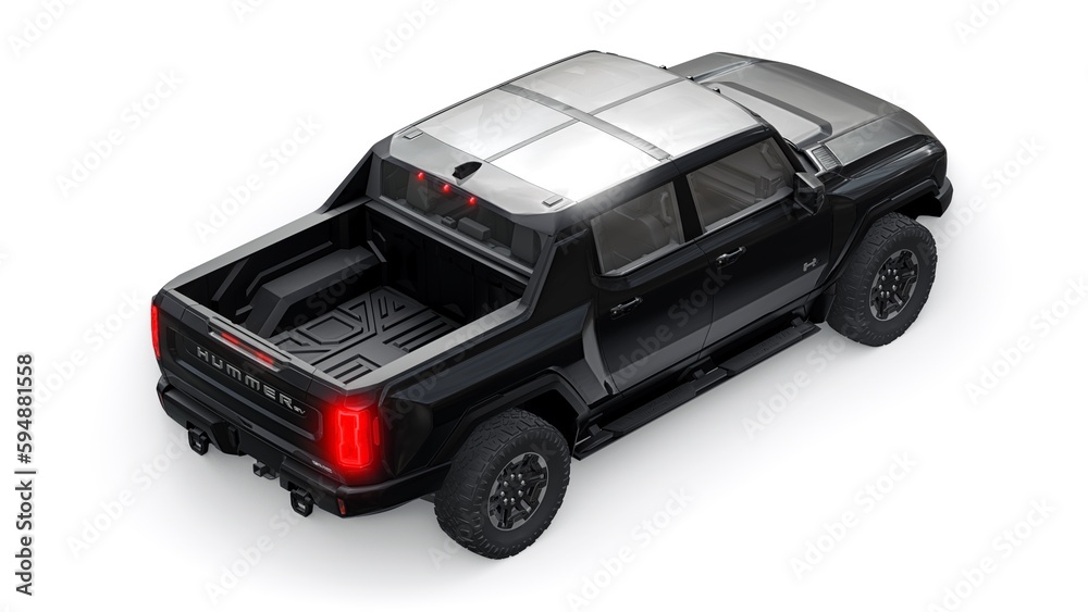 San Diego, USA. April 14, 2023. GMC Hummer EV 2022 is an all-electric ...