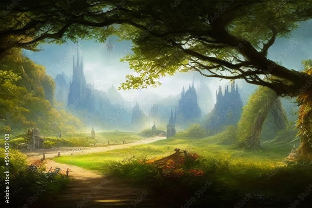 Fantasy Landscape Painting